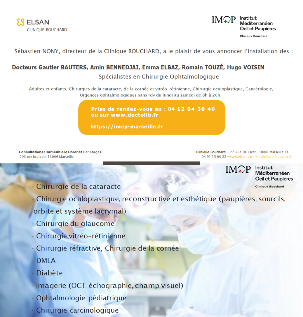 Un tout nouveau centre d’ophtalmologie pour désengorger les urgences à Marseille | Elsan